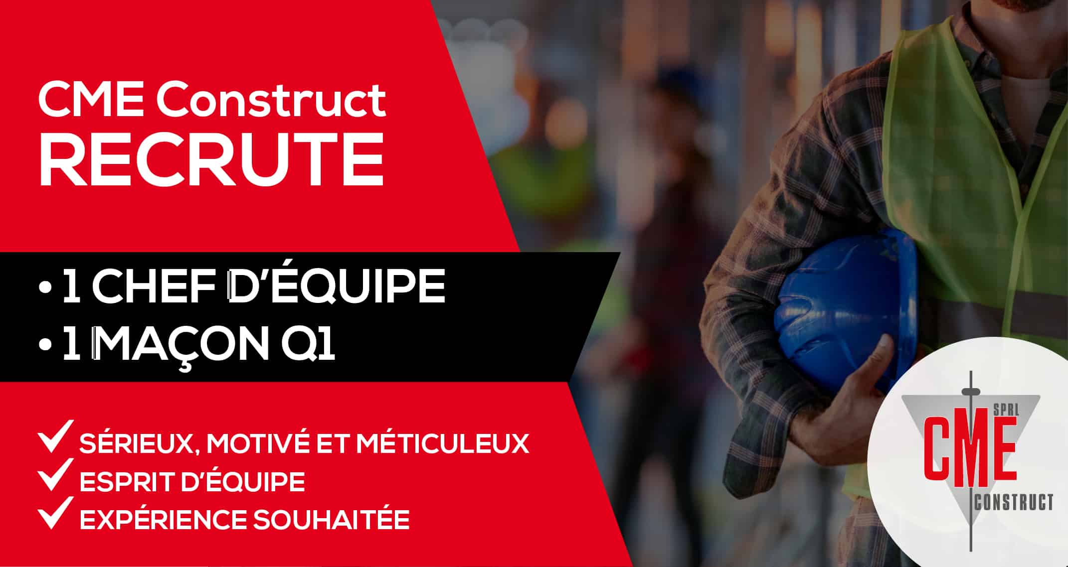 Société de construction de gros oeuvre & rénovation à Liège | CME Construct